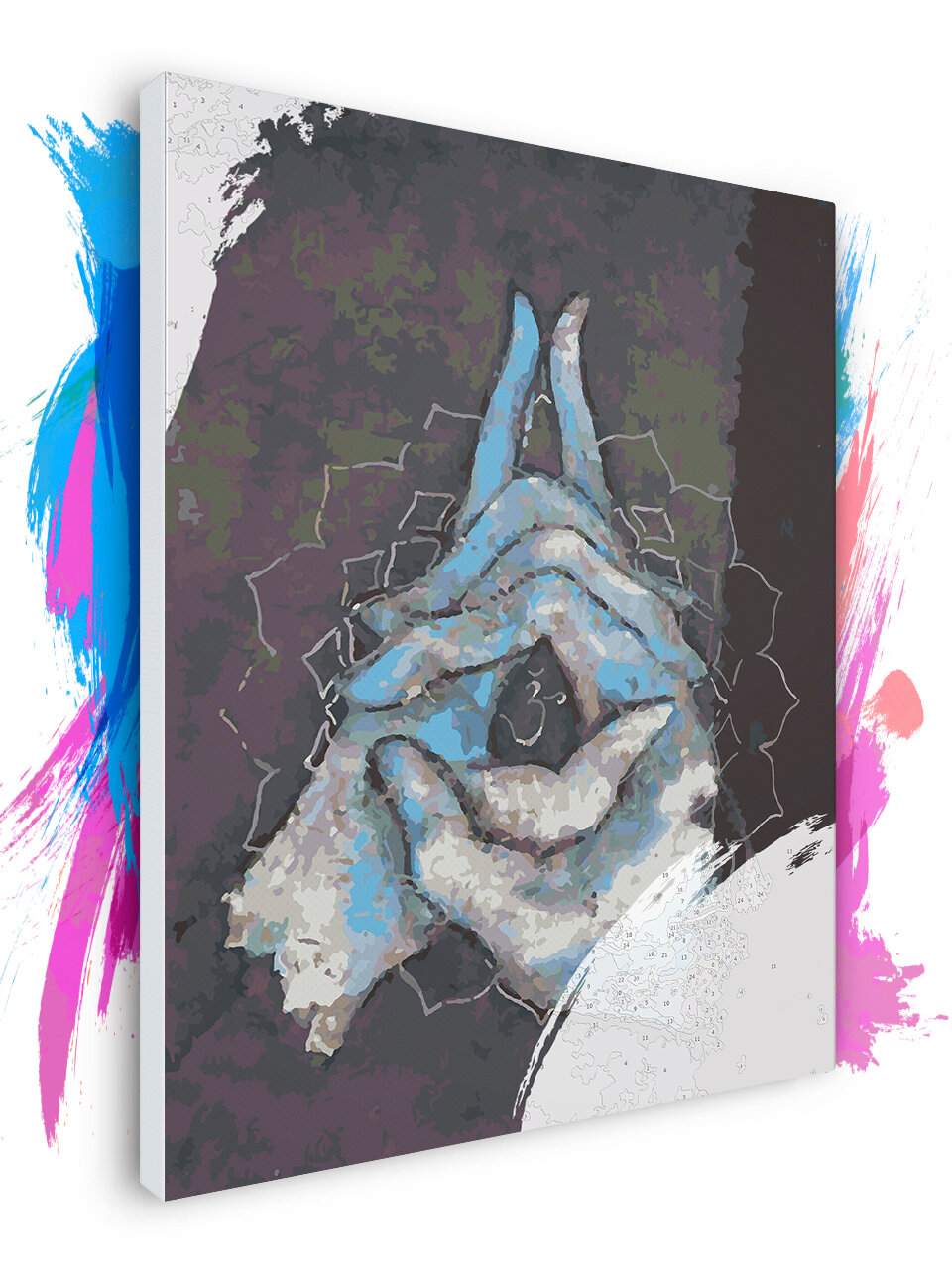 Картина по номерам на холсте Руки ОМ, 40 х 50 см