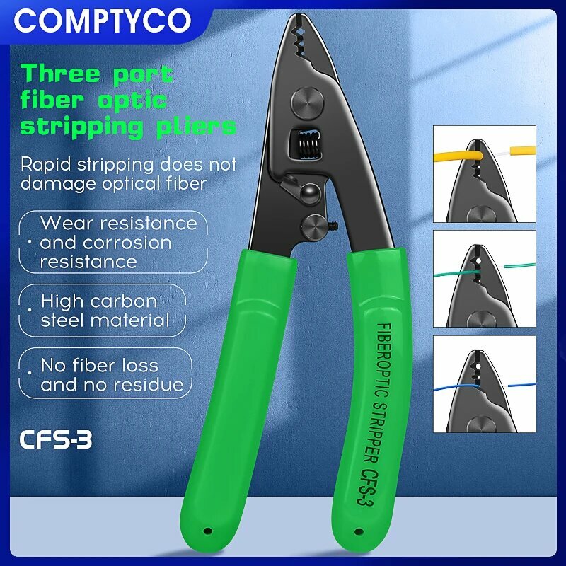 Инструмент для зачистки оптического волокна COMPTYCO CFS-3, зеленый