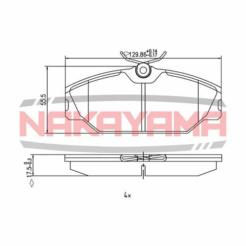 Колодки тормозные дисковые Nakayama p0893ny