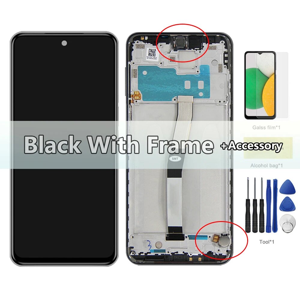 ЖК-дисплей 6,67 'с сенсорным экраном и дигитайзером в сборе, запасные части с Black Accessory