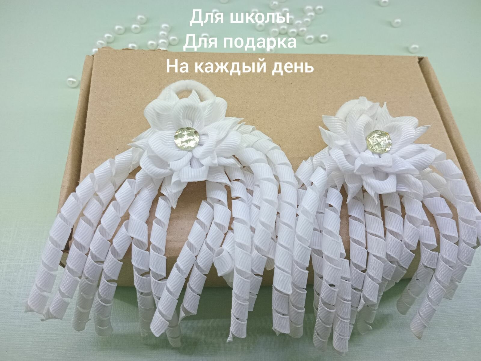 Банты для волос ручной работы