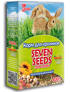 Корм для кроликов 400г SEVEN SEENDS (Семь семян)/16