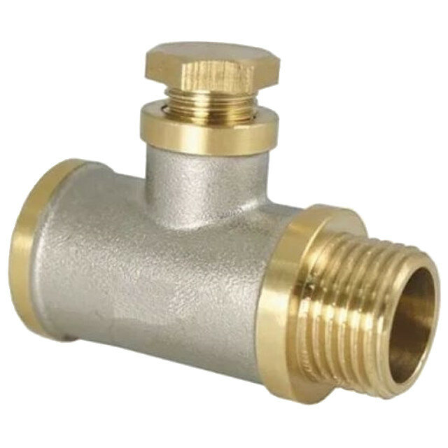 Тройник под манометр 1/2"х1/4"х1/2" ВН/ВН/НР