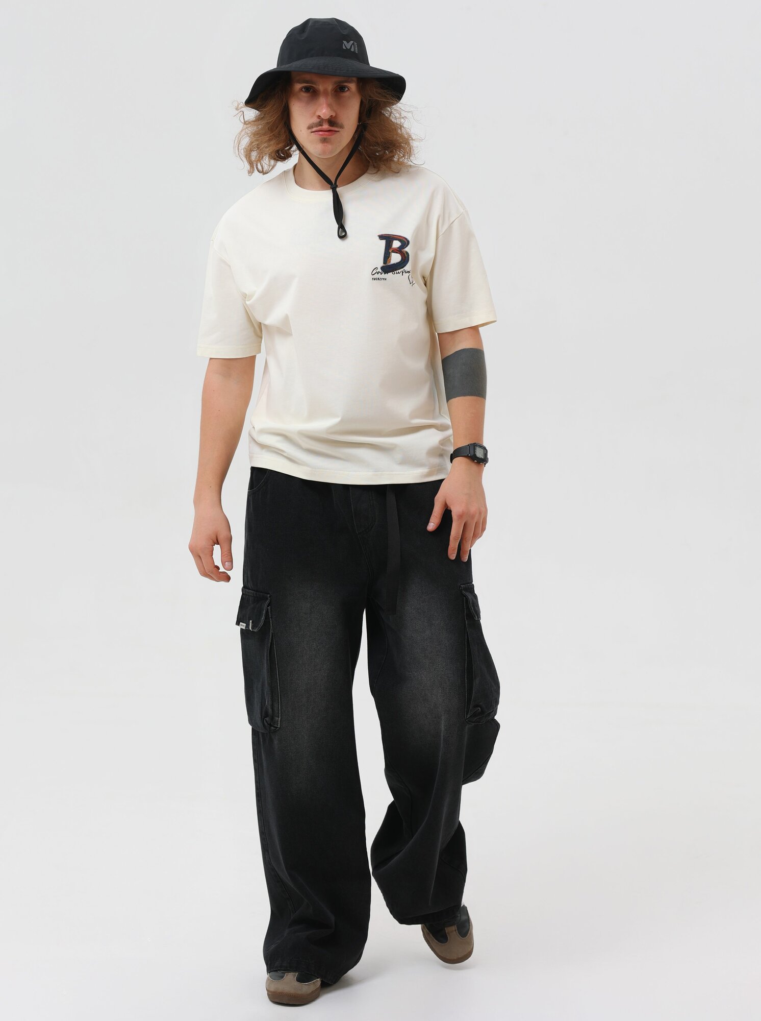 Джинсы широкие 