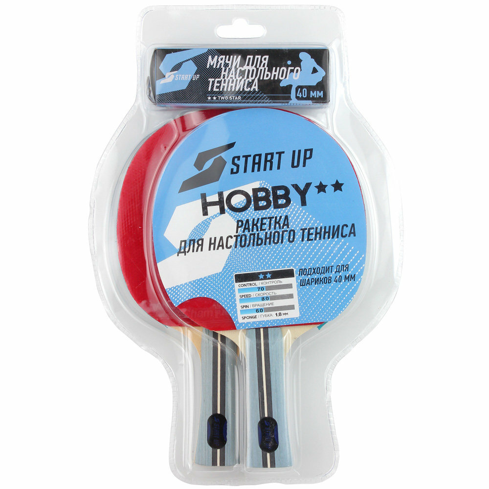 Набор д/настольного тенниса /2/150464 START UP 2 ракетки, 3 шар BR20 BR20/2/150464