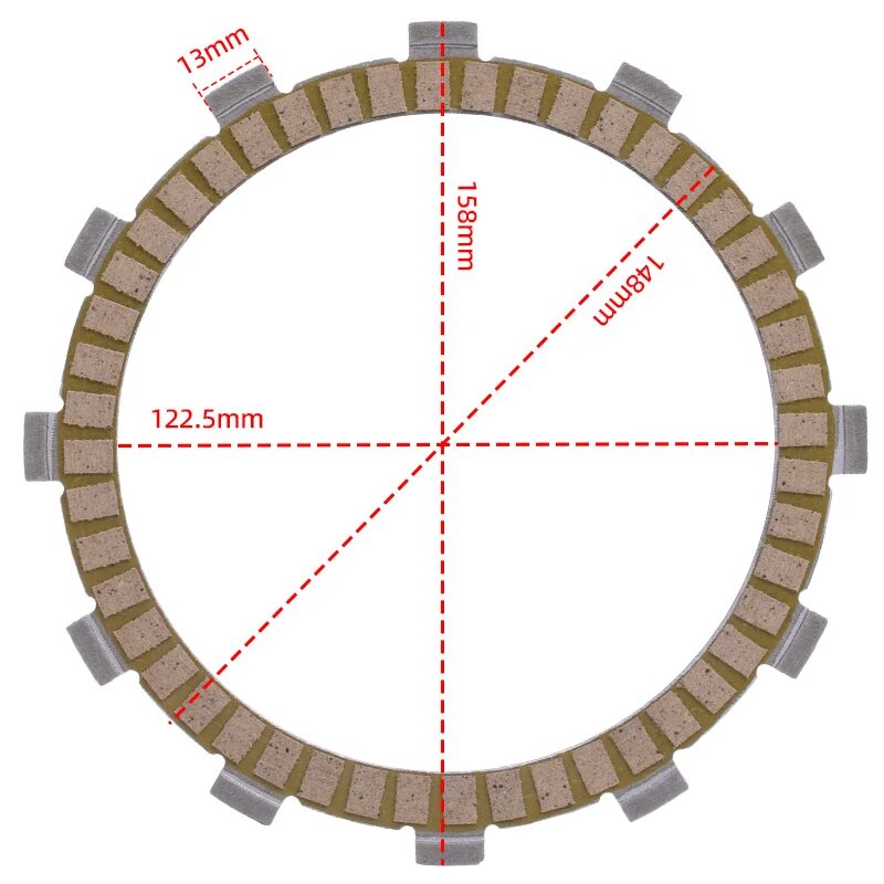 Диск фрикционного сцепления для Мотоцикла BMW F800GS F800 F 800 GS E8ST 2008-12 F800R 2009-2012 F800S 06-10 F800ST 2006-2012 R S ST 1pc