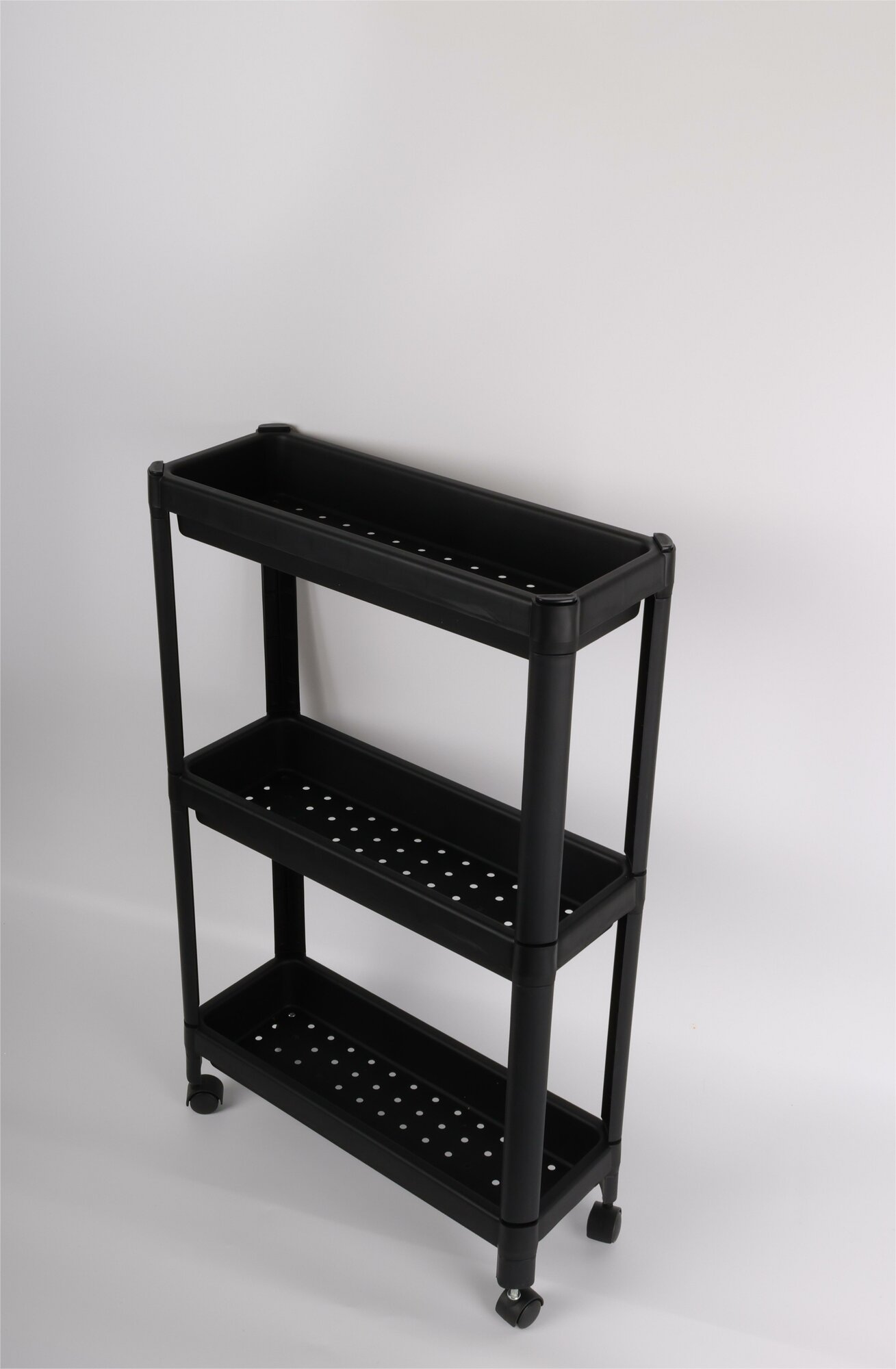 Этажерка TODELIA "Mol", 3 полки, 45,5х17,5х71 см, пластик, черная