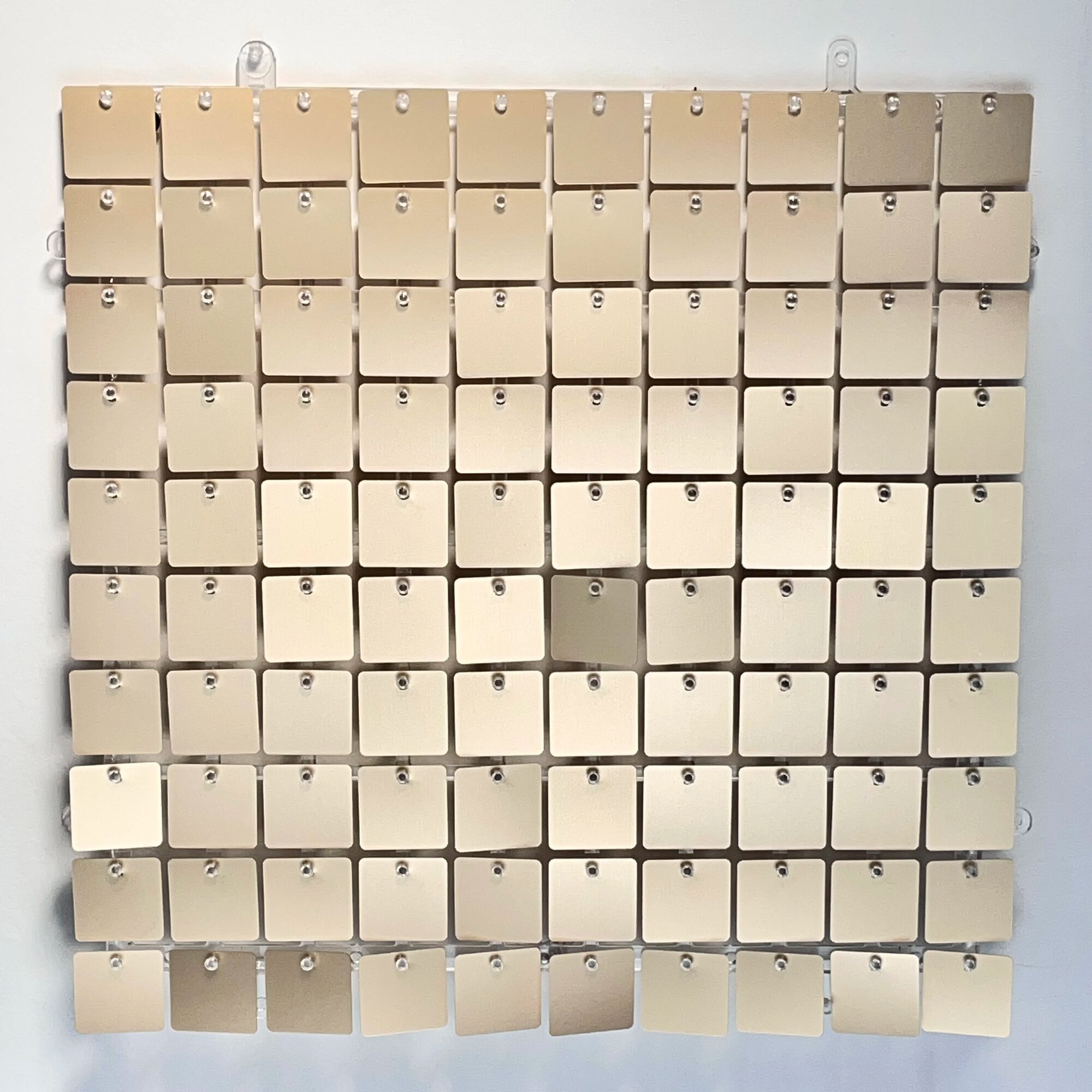 Мерцающие декоративные панели из пластика Silver 30x30 см Бежевый, Matte Champagne Gold