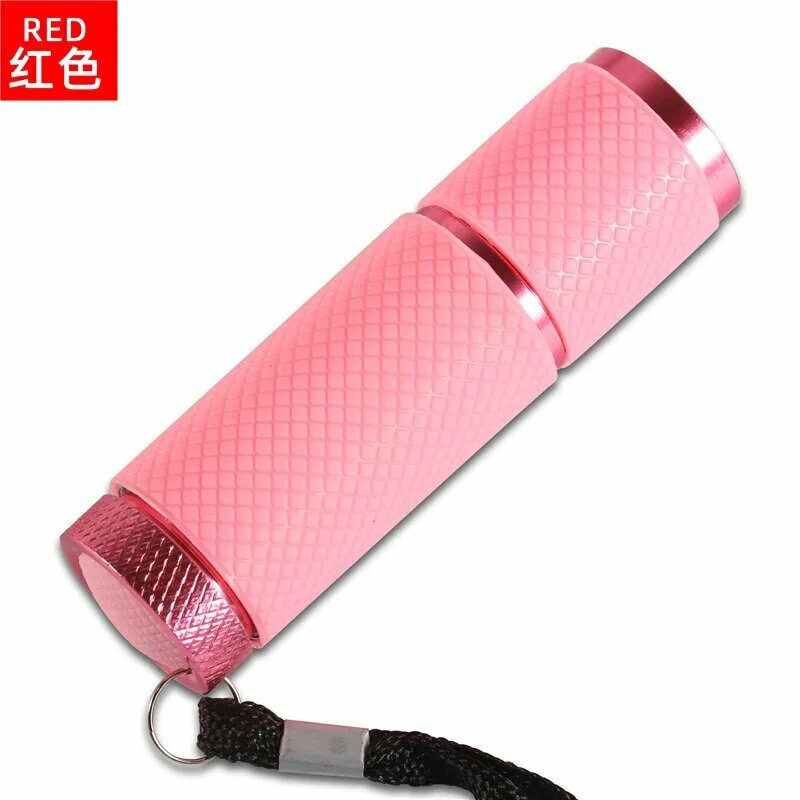 Розовый фонарик UV Flashlight 1