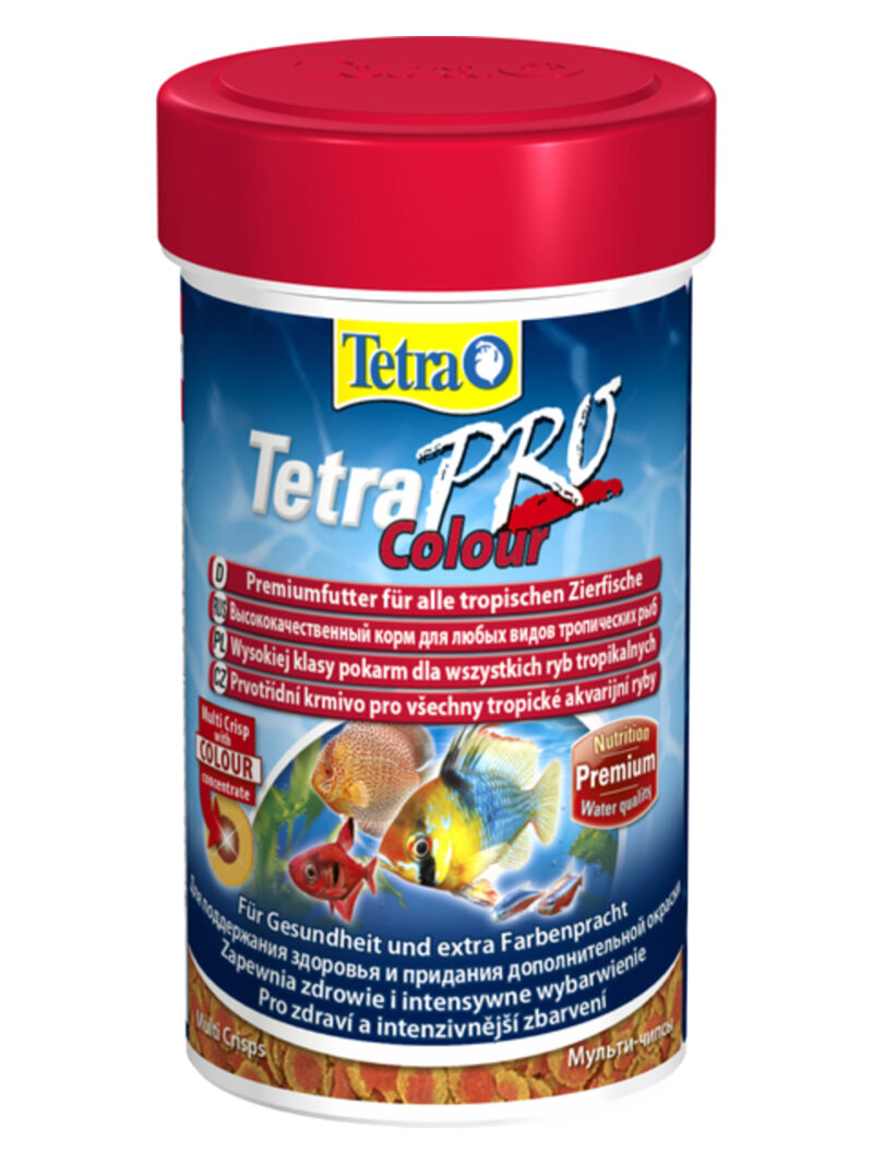 Tetra Корм для усиления насыщенности окраса, чипсы Tetra Pro Color Crisps 100мл