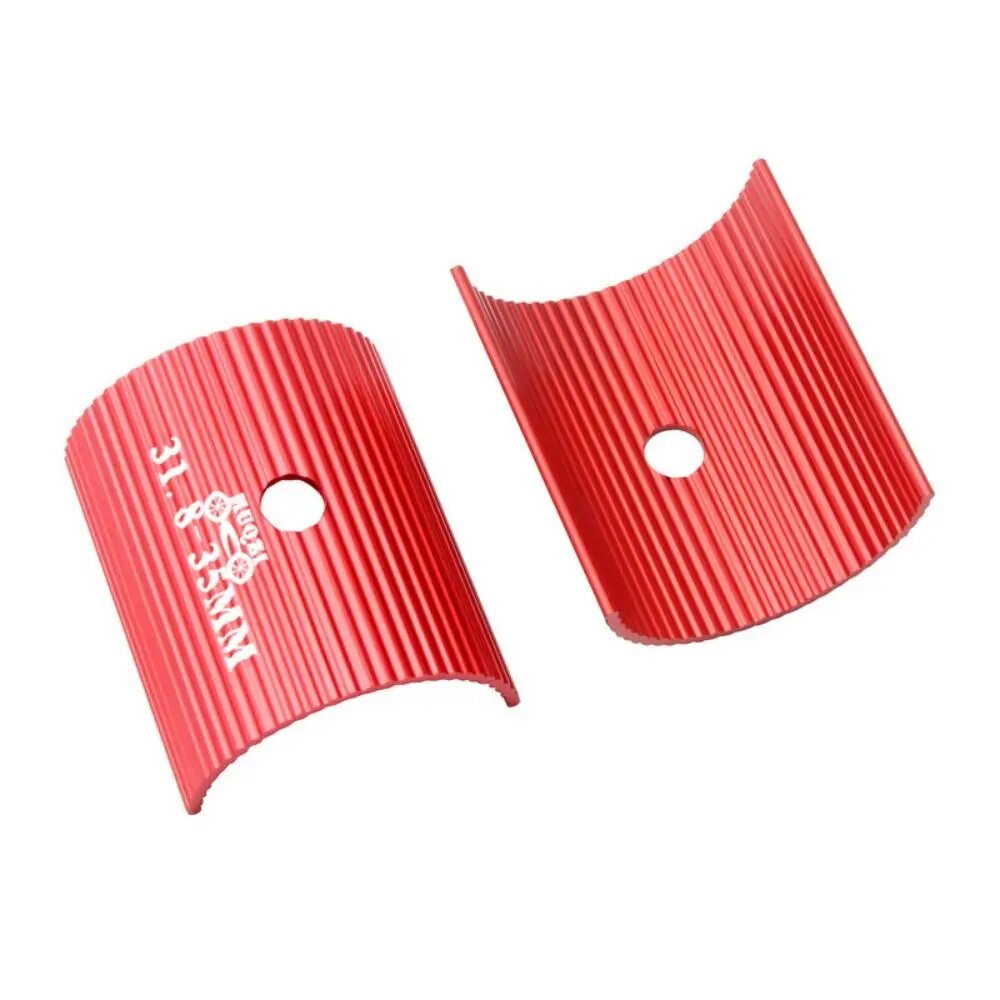 Переходники для руля велосипеда, алюминиевые, 25.4-31.8 мм / 31.8-35 мм Красный, red-31.8-35mm