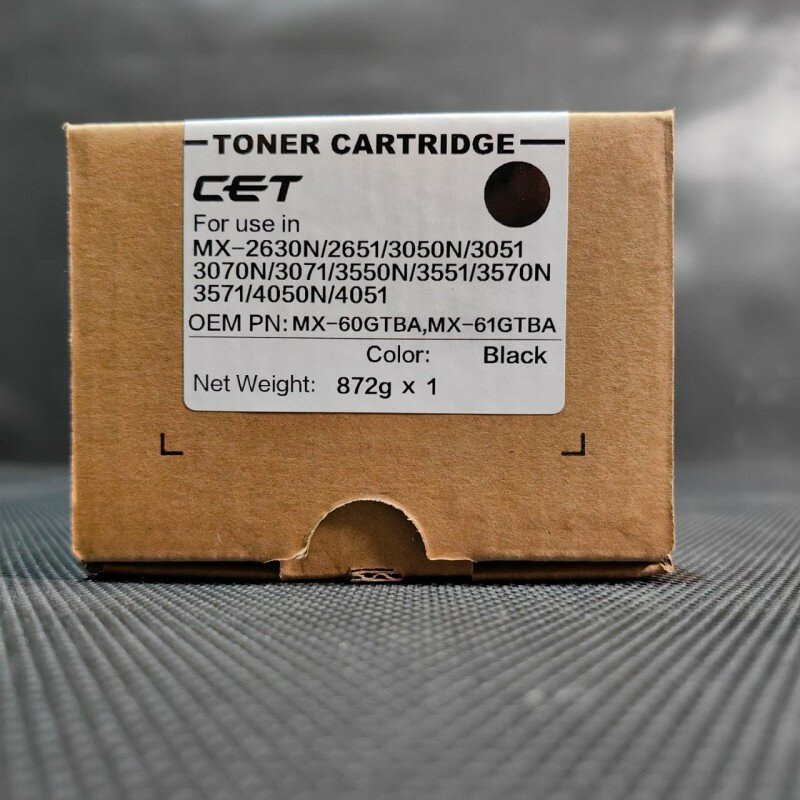Тонер-картридж CET141242 MX60GTBA/MX61GTBA черный для Sharp, ресурс 40000 стр.