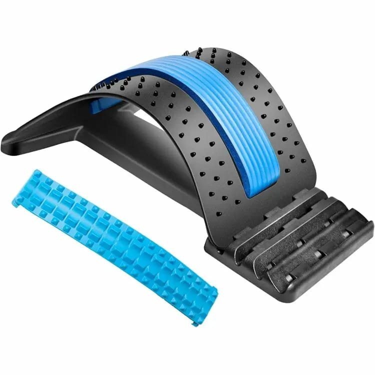 Magic Back Stretcher Массажер для поясничной области Массажер для спины для кровати, кресла и автомобиля Снятие мышечной боли Массажер для поясницы Растяжитель Оборудование Magic Massager Высококачественный Magic Back Stretcher