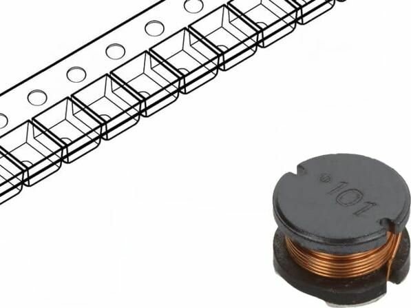 Дроссель BOURNS SDR0805-101KL Дроссель: проволочный SMD 100мкГн 720мА 10П Q: 12 d: 8мм H: 5мм 1шт