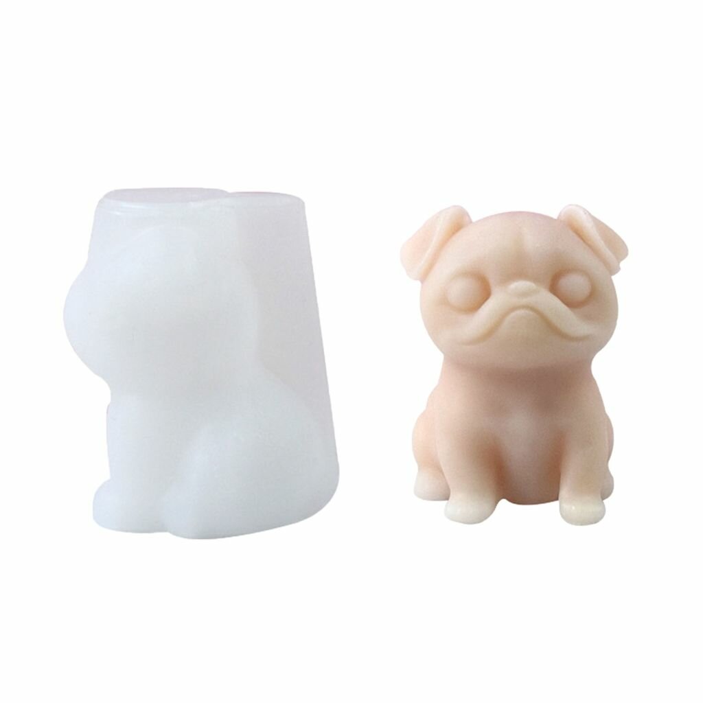 Силиконовые формы для свечей в форме собаки, эпоксидная смола украшений из мыльной штукатурки,