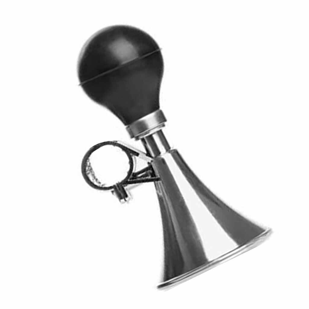 Велосипедные инструменты, Автомобильный звонок с пластиковым клаксоном для велосипеда-серебристый