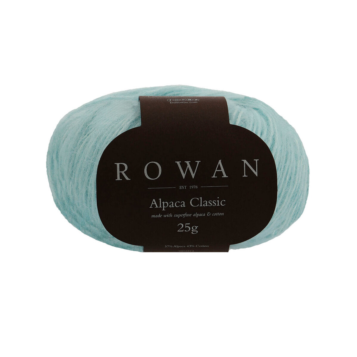 Alpaca Classic /Альпака Классик/ пряжа Rowan, 9802214 (131, ice blue (ледяной синий), голубой)