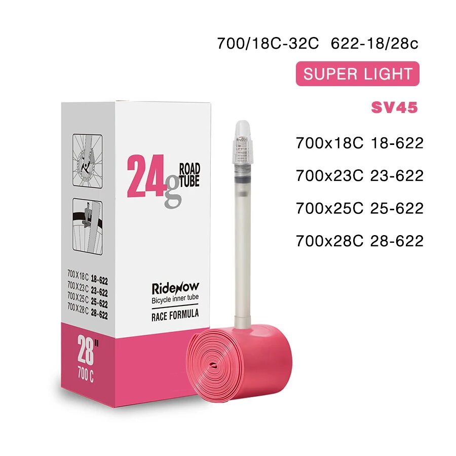 Камера велосипедная RideNow 700C TPU 24g white SV65