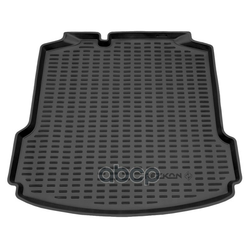 Коврик багажника Skoda Rapid 2014-> г. в. Rezkon (пластик, черный, без карманов) Rezkon арт. 5030020200