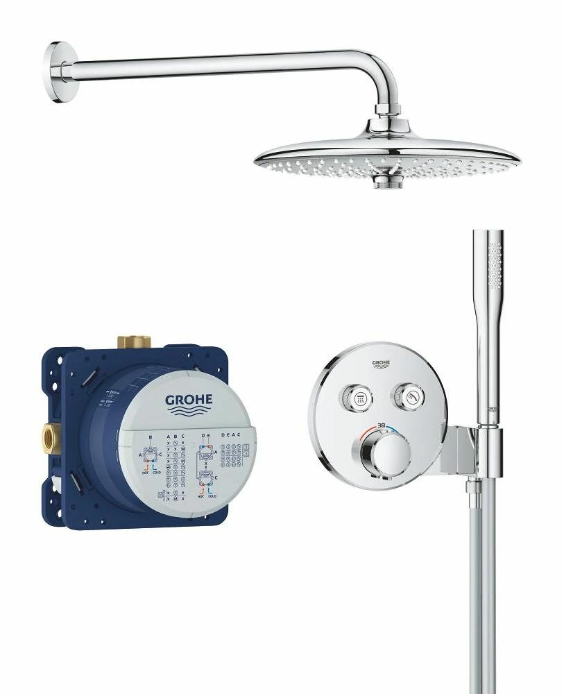 GROHE Precision SmartControl Скрытый душевой комплект, с верхним душем Vitalio Joy 260 - cashback