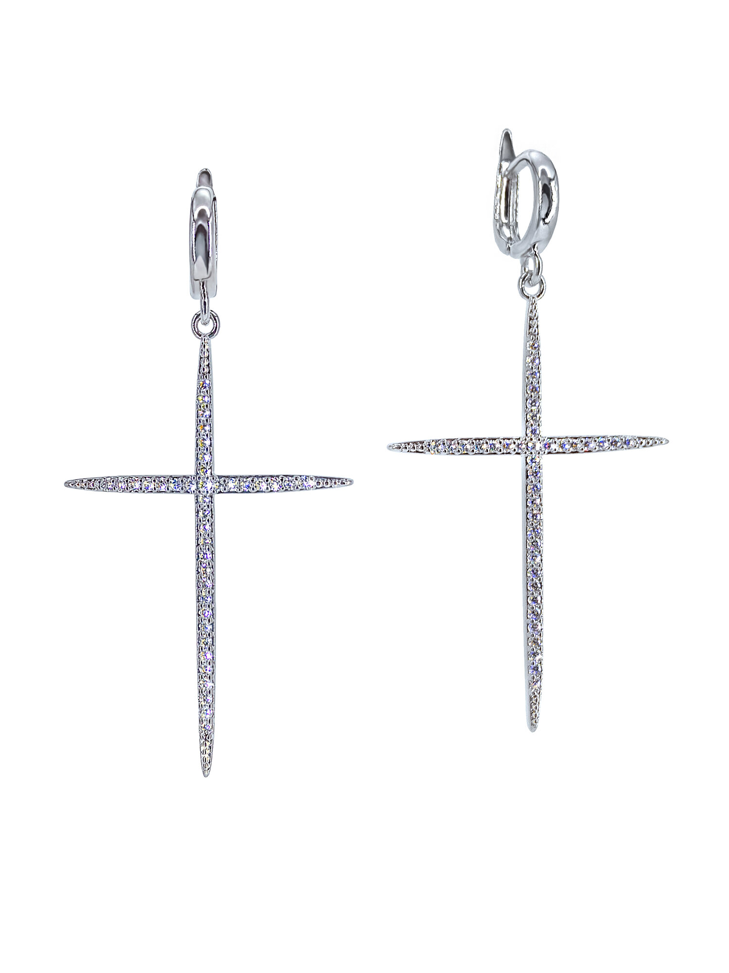 Серьги, фианит