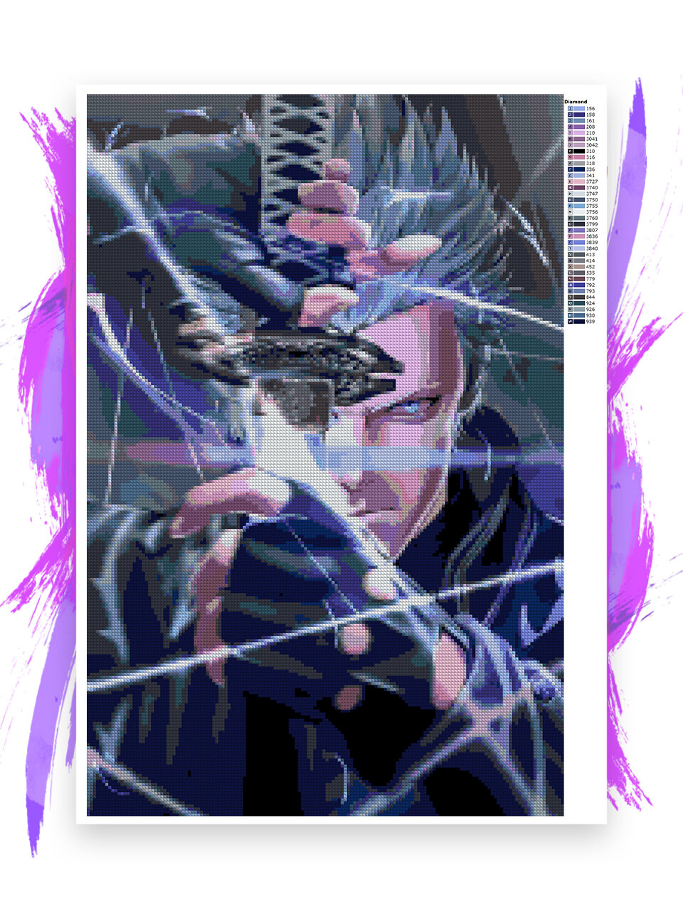 Алмазная мозаика без подрамника - вышивка Вергилий DMC Арт 40 х 60 см