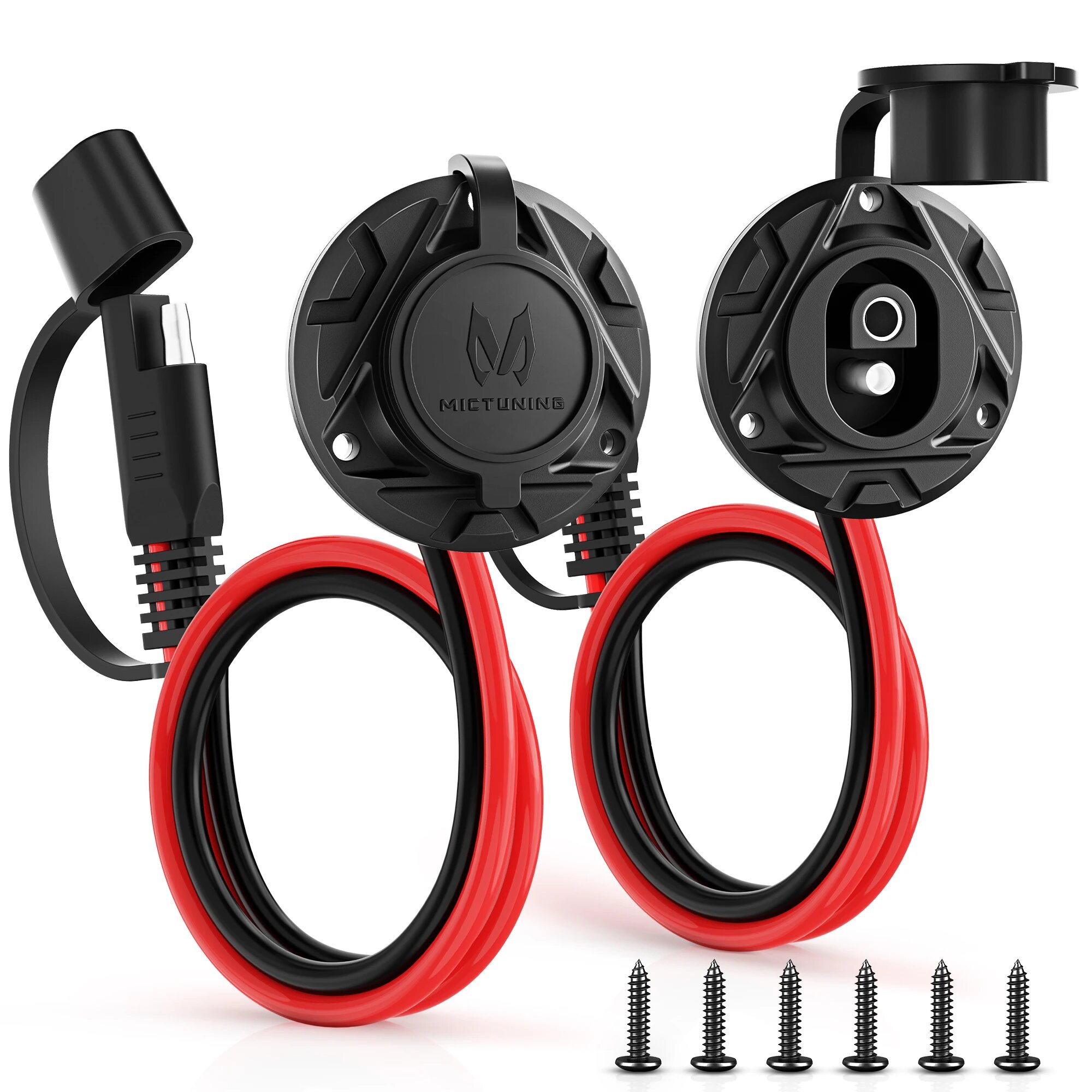 Жгут быстрого разъема SAE 14AWG 30 см водонепроницаемый удлинитель SAE боковой стенный порт для зарядного устройства генератора солнечной панели