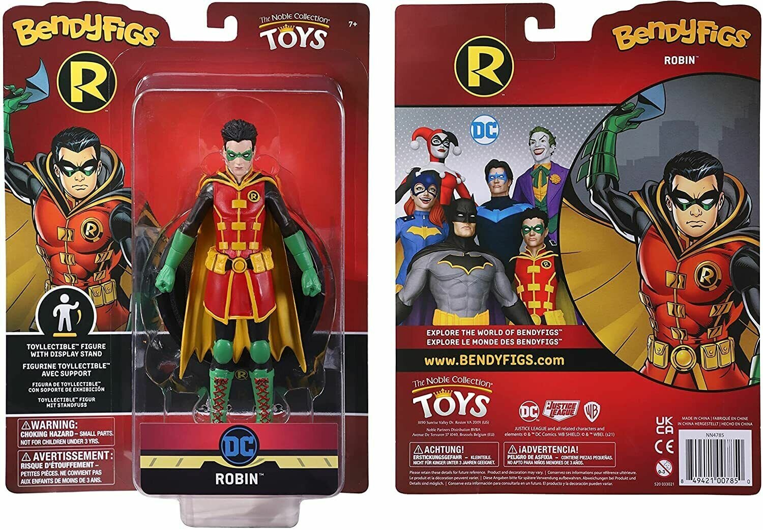 Фигурка Noble Collection DC Comics - Bendyfigs - Robin NN4785