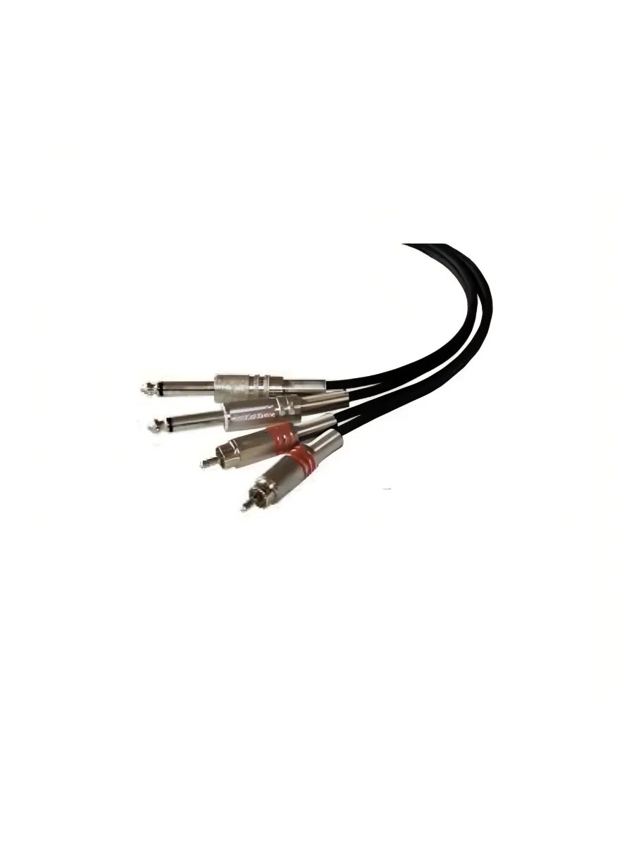 NRJ154/3M Кабель 2 х 6,35 Jack TS - 2 х RCA
