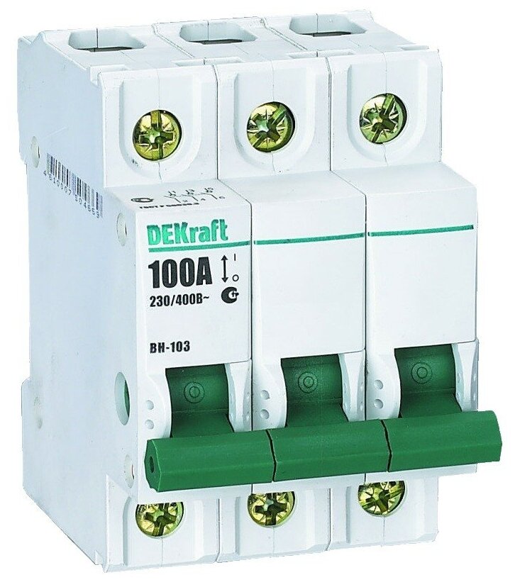 Выключатель нагрузки трёхполюсный DEKraft ВН-103 3P, 32А