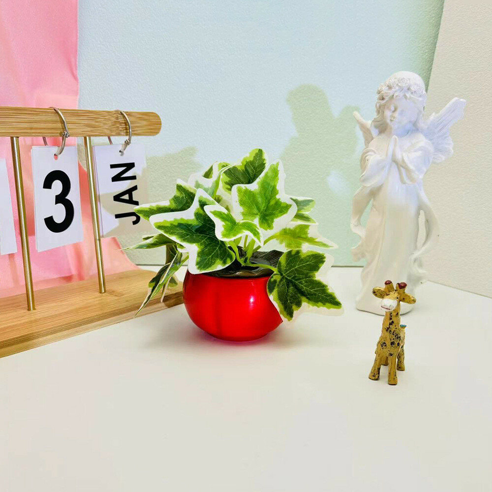 Epipremnum aureum пластиковое зеленое растение для домашнего и офисного украшения с праздничным акцентом