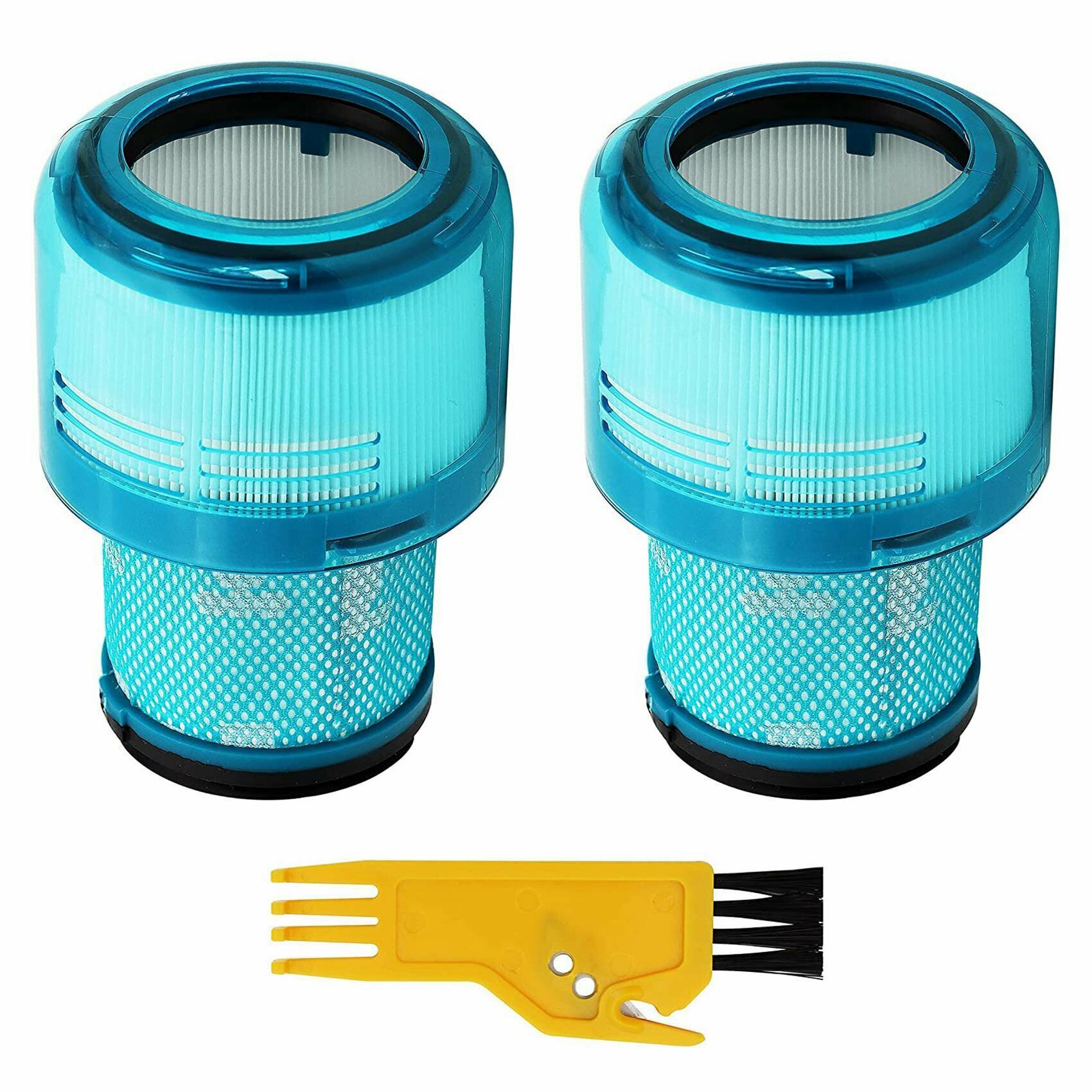 Комплект из 2 фильтров для беспроводного пылесоса Dyson V15 SV14 V11 Detect, многоразовый и моющийся