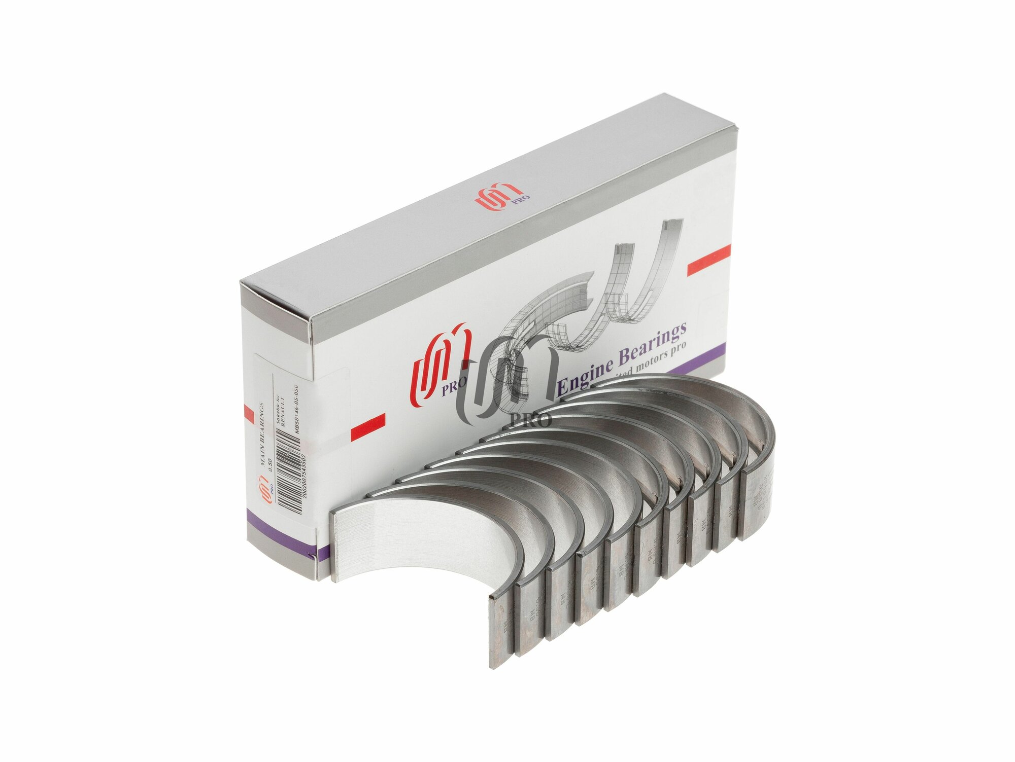 Вкладыши коренные 0.50 Nissan/Renault K9K 1.5dCi/K4M 1.6 (без замков) UMpro