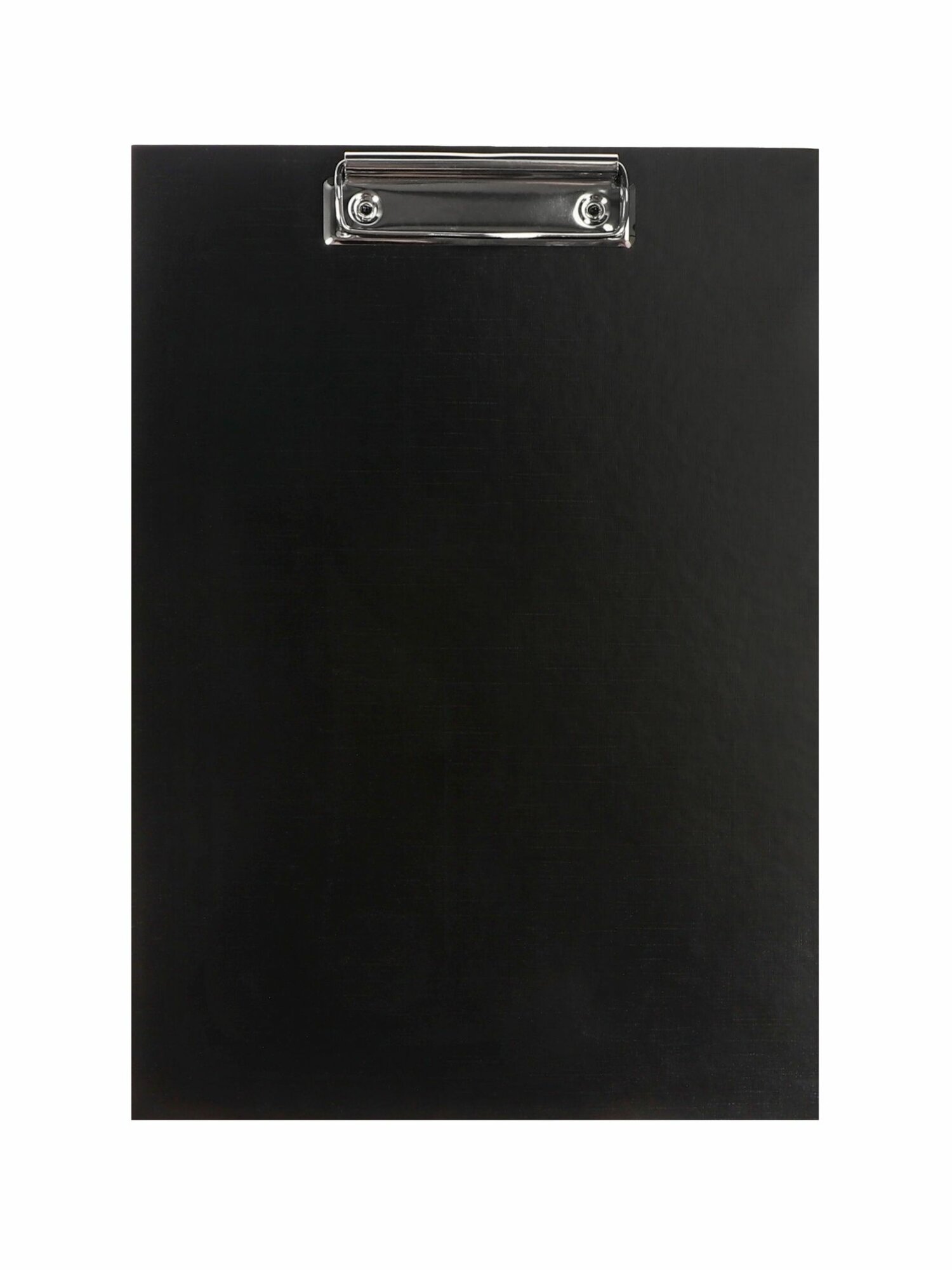 Планшет с зажимом А4, 2 мм, прочный, картон/бумвинил, черный (клипборд)