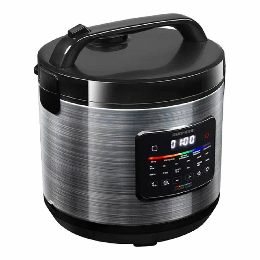 Redmond Мультиварка MC109 Мультиварка, 860 Вт, 5 л, 14 программ, чёрный металлик