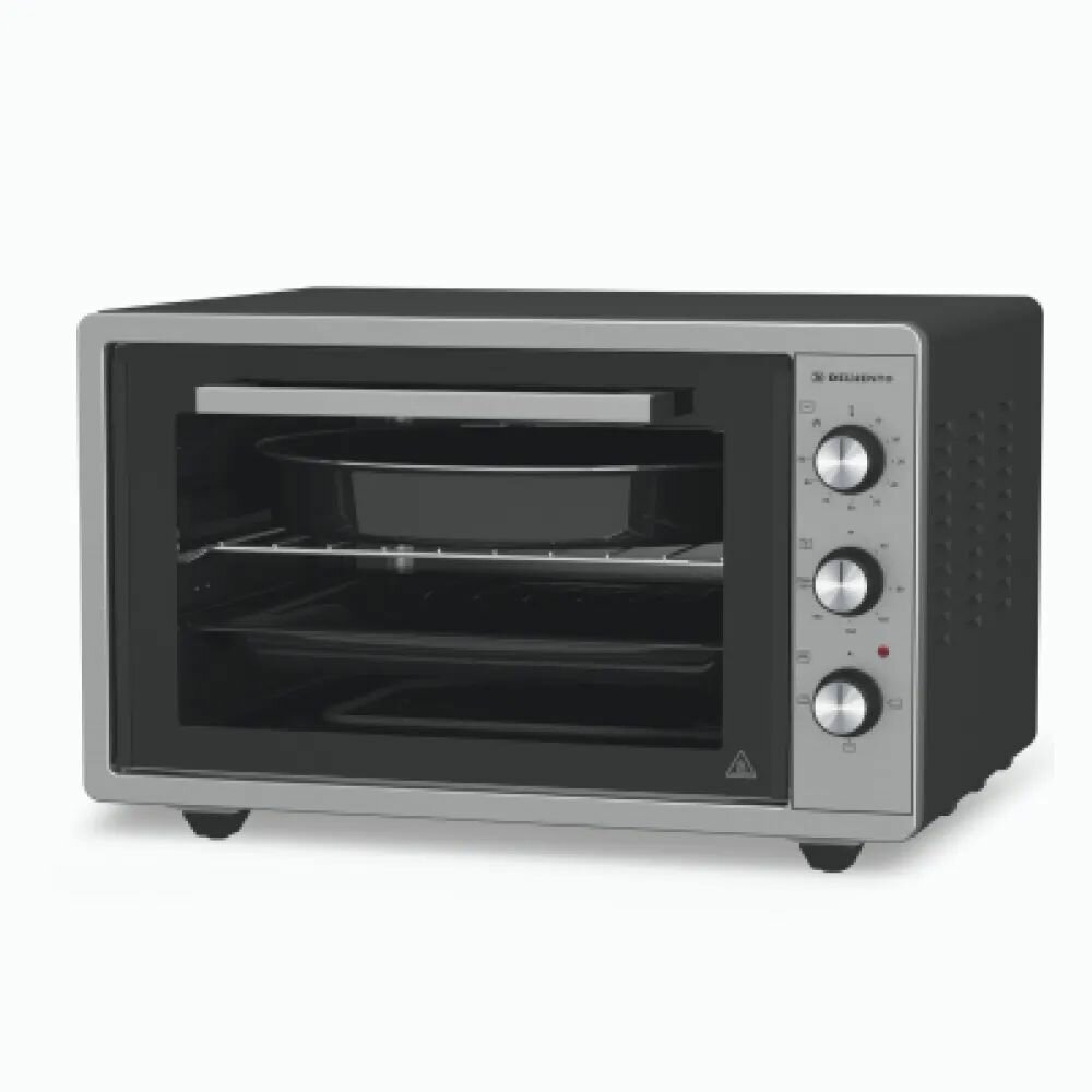 Мини-печь Delvento D4402, серебристая, эмаль, 44 л, 3 режима, таймер до 90 минут