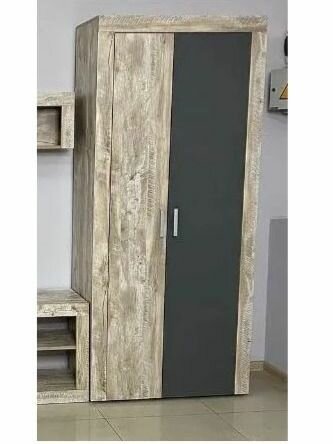 Шкаф Ангара 2-ств. 900х2070х400 (Графит/Дуб юкон)