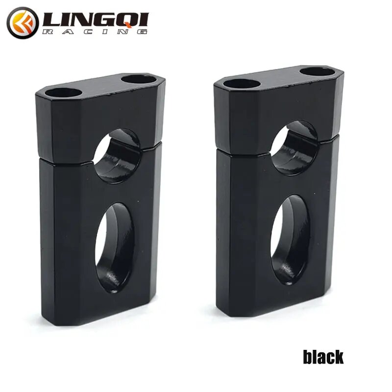 LYNNCHI зажим для крепления на руль мотоцикла 22 мм 7/8 "алюминиевая ручка Fat Bar для 110cc 125cc Dirt Pit Bike ATV Monkey Bikes Запчасти Черный, Black High