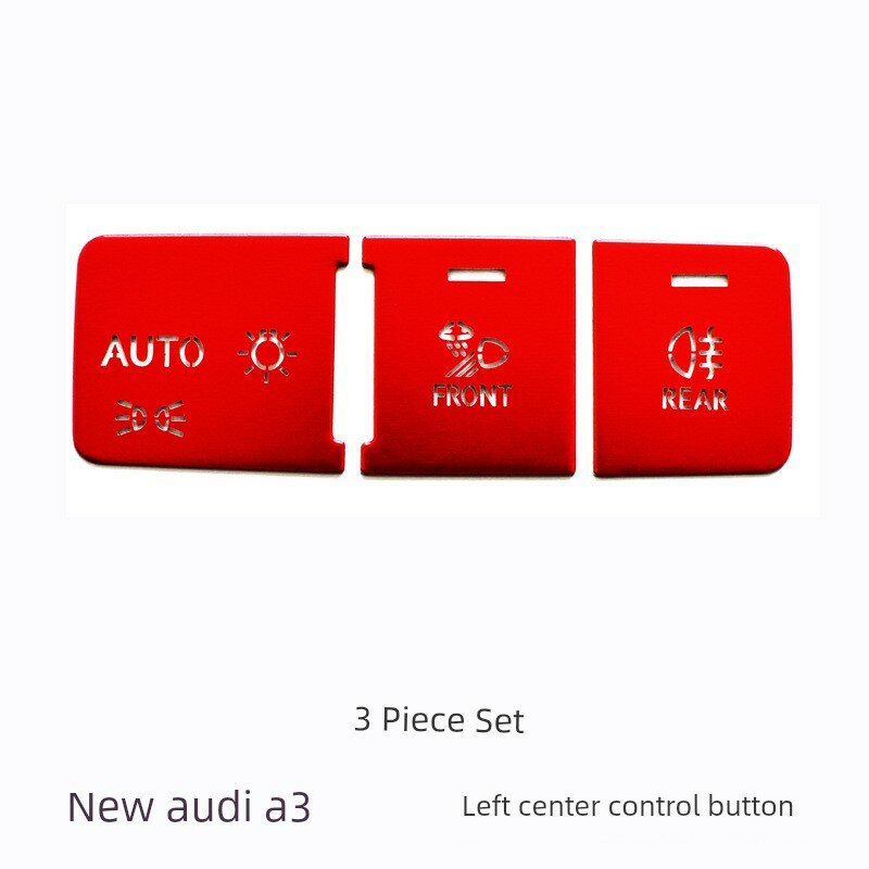 Наклейки на кнопки Audi A3 (модели 2014-2024), декоративные наклейки на замки дверей A3L, наклейки на кнопки