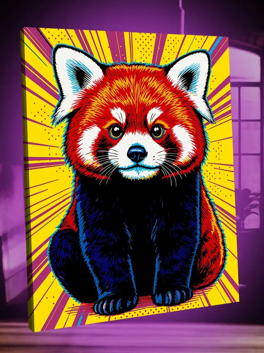 Картина по номерам Панда