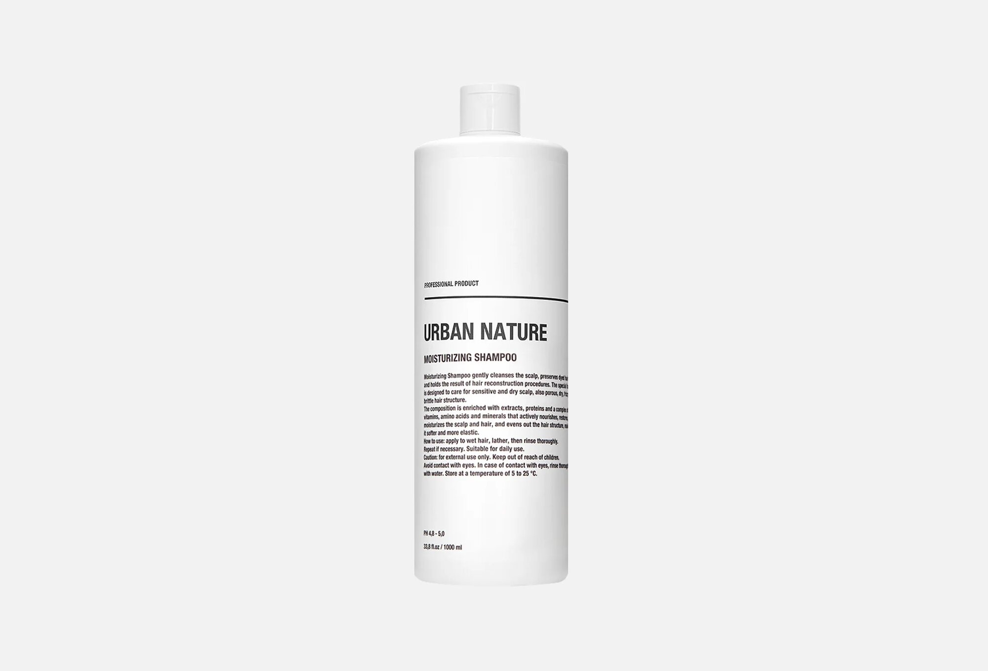 Шампунь для волос Urban Nature Moisturizing Shampoo, увлажнение 1000 мл