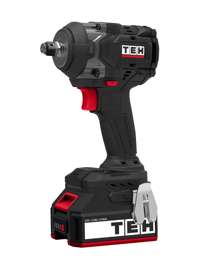 Аккумуляторный ударный гайковерт (бесщеточный двигатель) TEH LW600N-1B 600 Нм