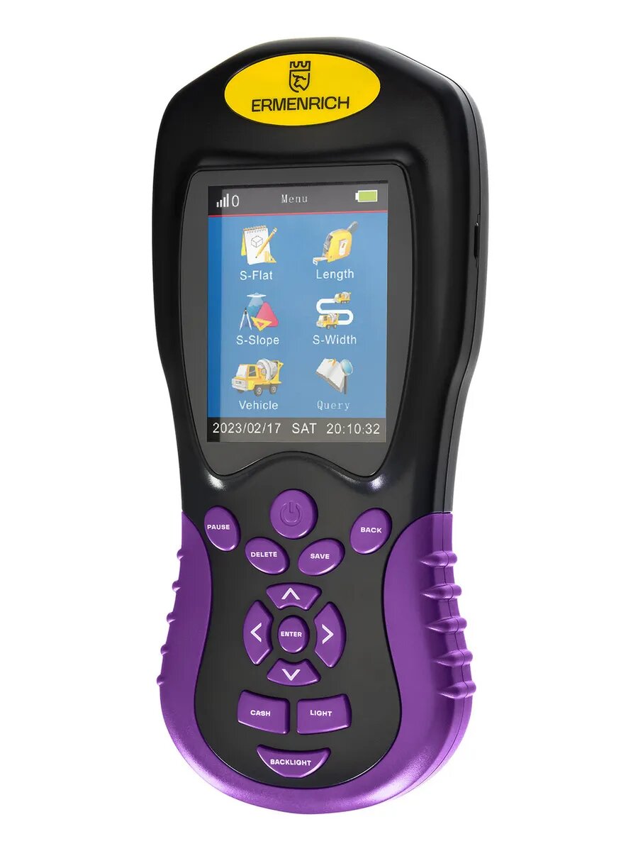 GPS-измеритель Ermenrich Reel BD30, для измерения площади земельного участка, черный