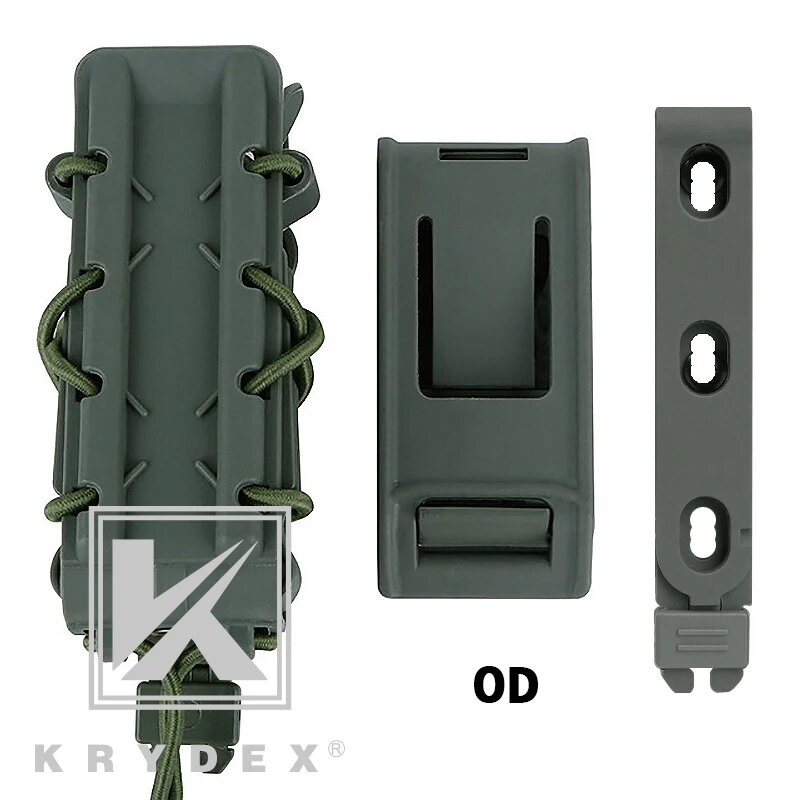 KRYDEX Тактический полимерный подсумок для 9 мм OD