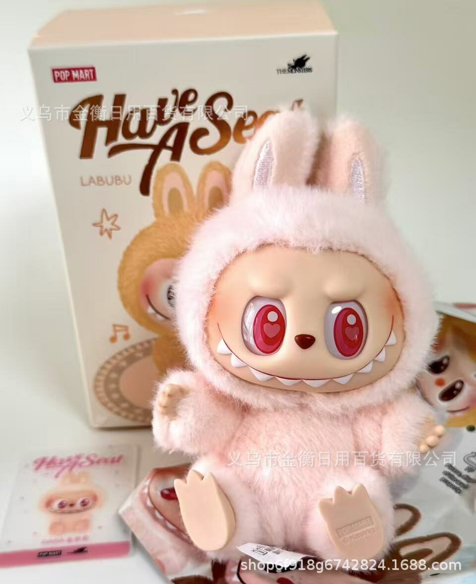 В наличии Bubble Mart Labubu Labubu виниловая фигурка лица макарон первого, второго и третьего поколения плюшевая игрушка