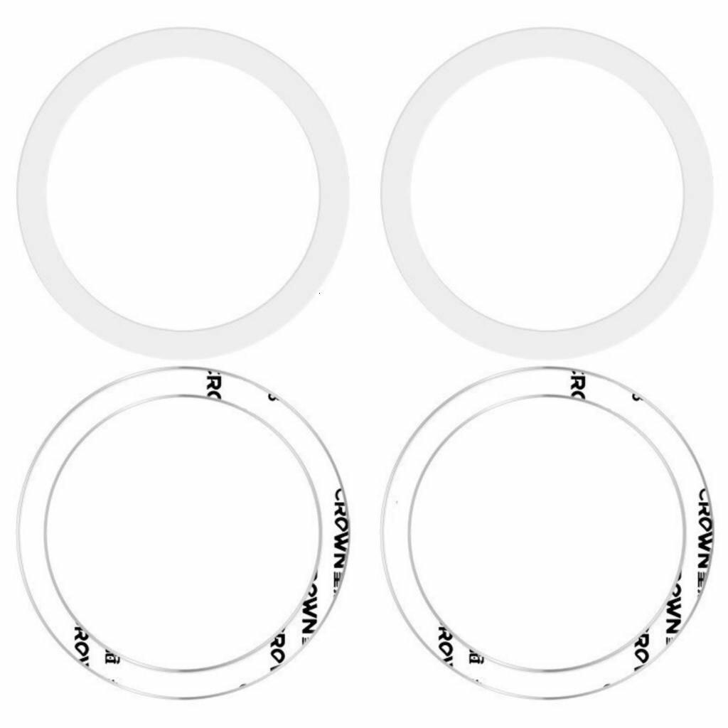 Магнитные кольцевые адгезионные наклейки из нержавеющей стали, Белый