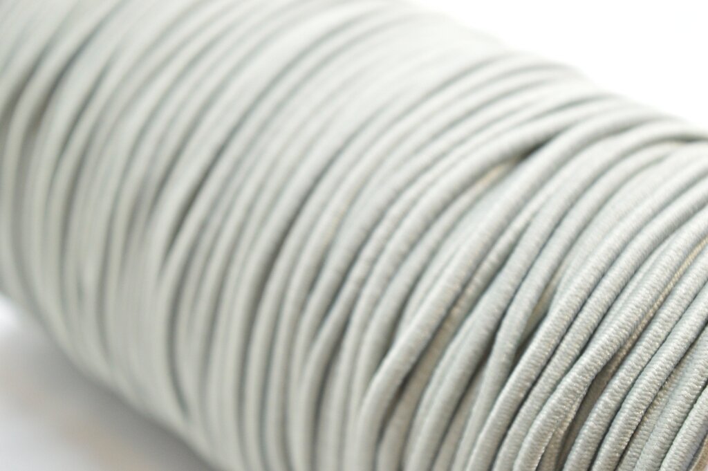 Резинка шляпная 2,5 мм №310 св. серый (уп. 5 +- 0,5 м)ProKnopka