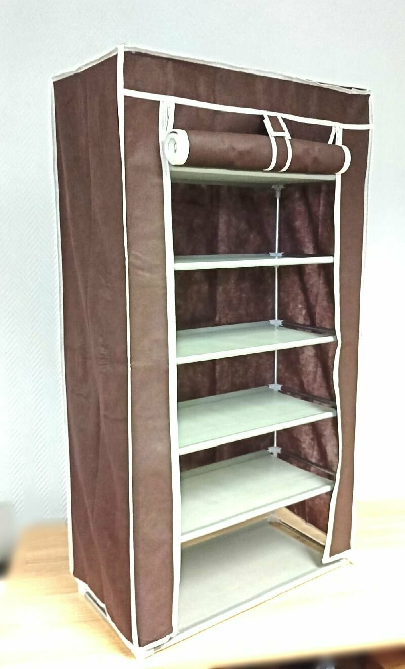 Обувница тканевая УЮТ Цвет коричневый 60х30х108