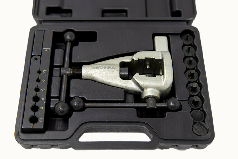 Набор для развальцовки трубок Автоdело двойной конус 4.75-10.0 мм 10 предметов