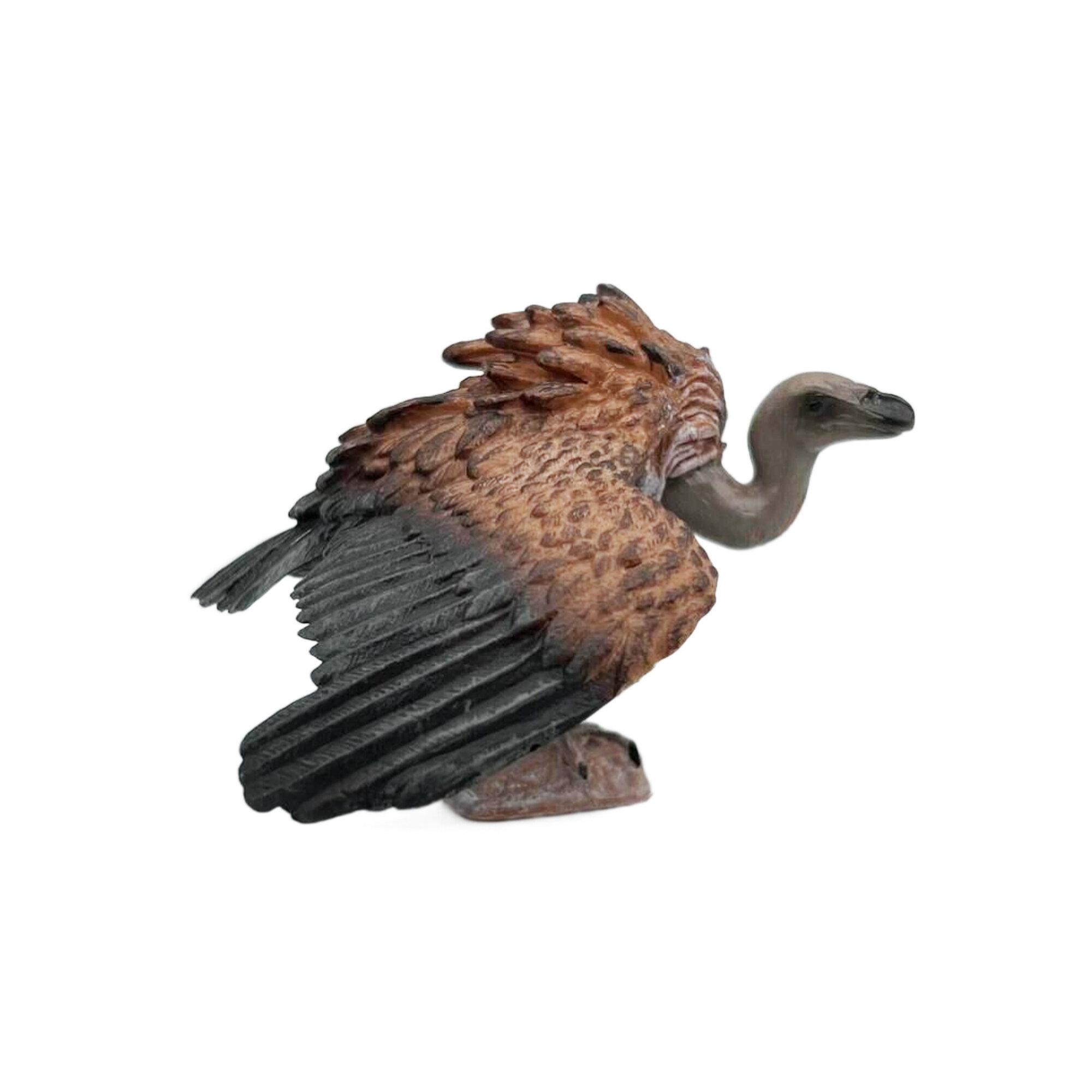 Фигурка-Гриф(птица, сидит на пне)